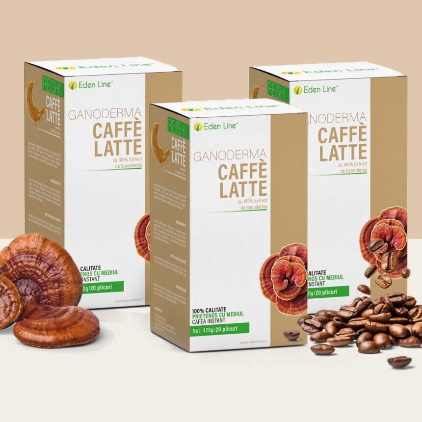Cafea Neagră cu Ganoderma - 3 Cutii (90 plicuri) - Mendo